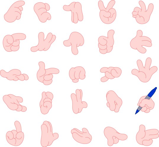 Cartoon Hand Pointing Vector Images (over 27,000)