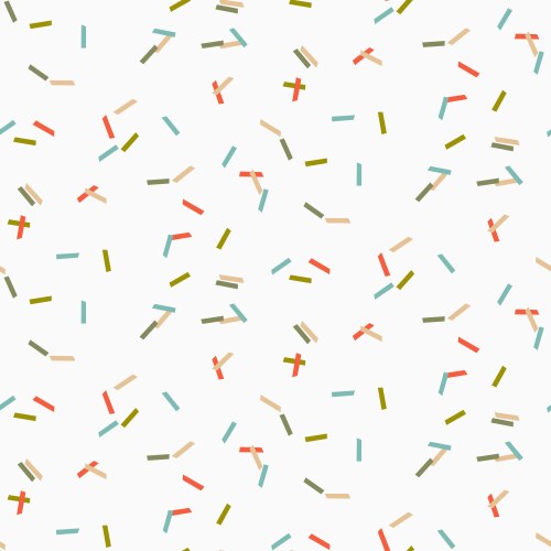 Colorful confetti sprinkles seamless pattern Vector Image