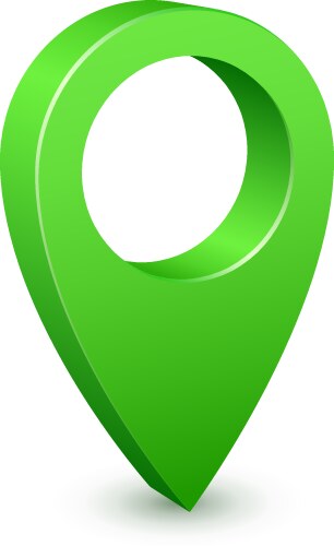 Brighted map marker Royalty Free Vector Image - VectorStock