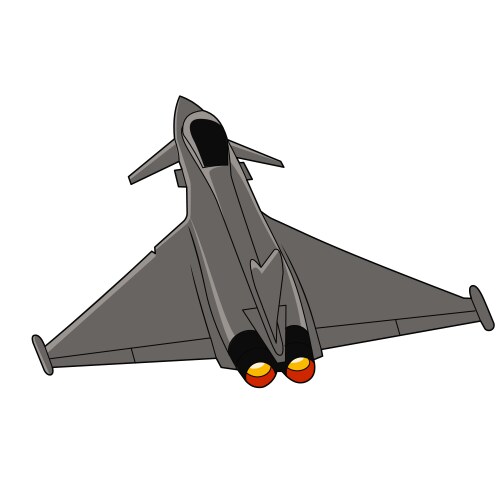 Template fighter ace Royalty Free Vector Image