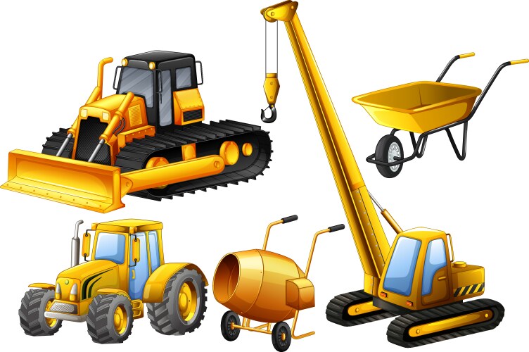 Tractor jcb Royalty Free Vector Image - VectorStock