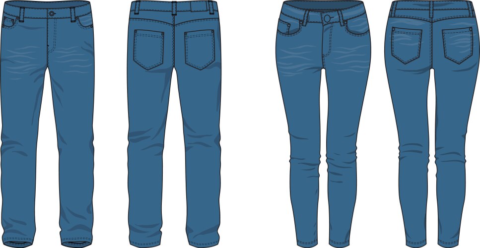 Jeans Template Vector Images (over 6,700)