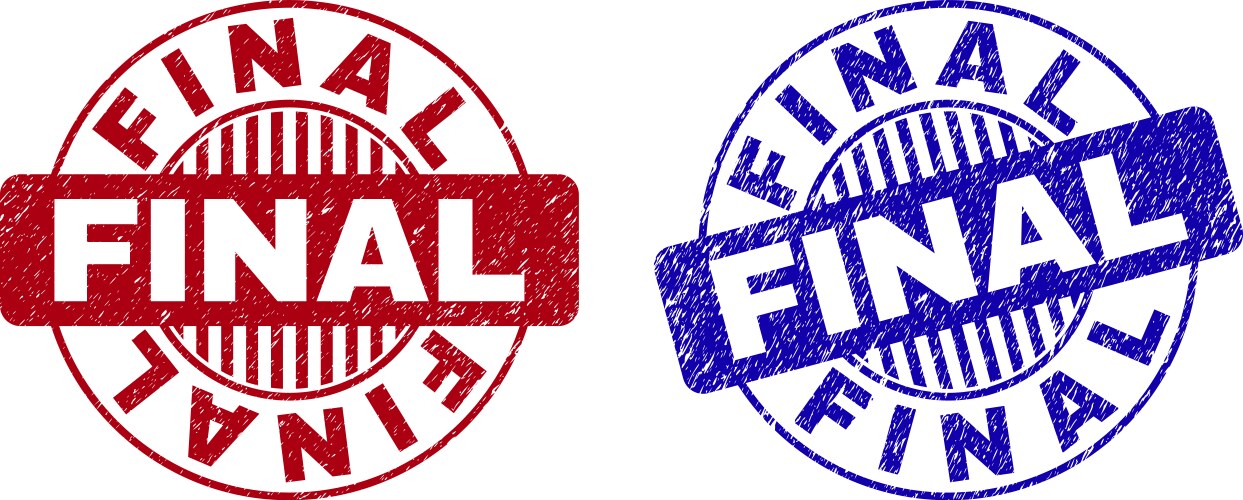 Final text rubber stamp Royalty Free Vector Image