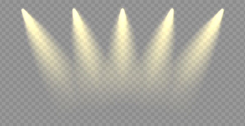Spotlight ray stage effect spot light beams shine Vector Image