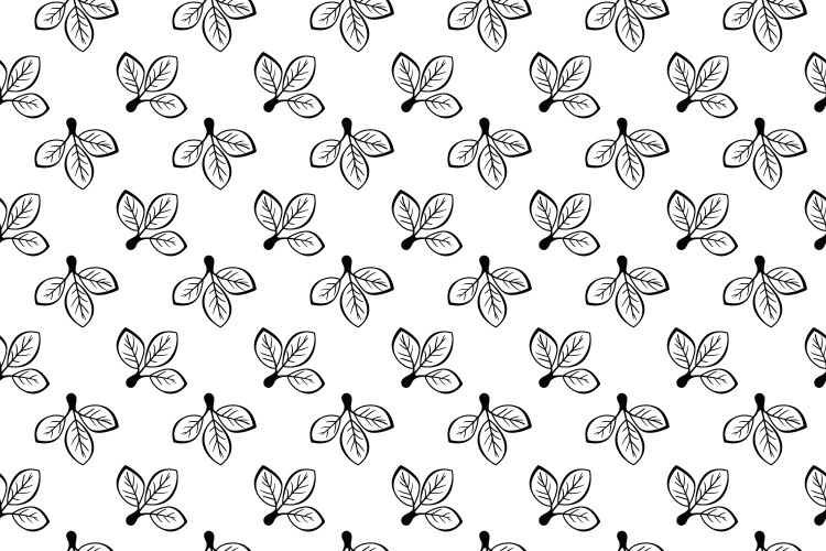 Hand drawn floral pattern design simple ornament Vector Image