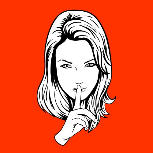 Silence Sign Vector Images (over 11,000)