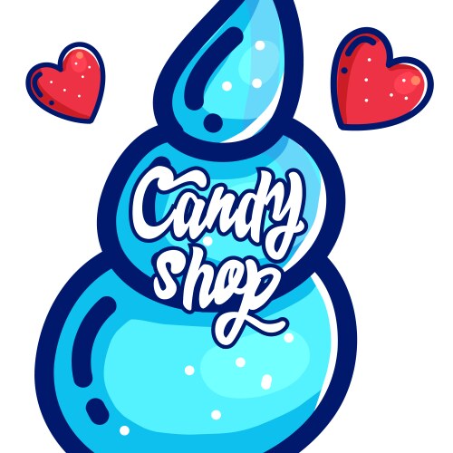 Candy shop hand drawn cartoon Royalty Free Vector Image