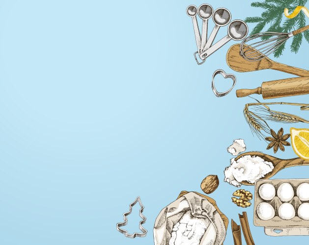 Baking Drawing Vector Images (over 33,000)