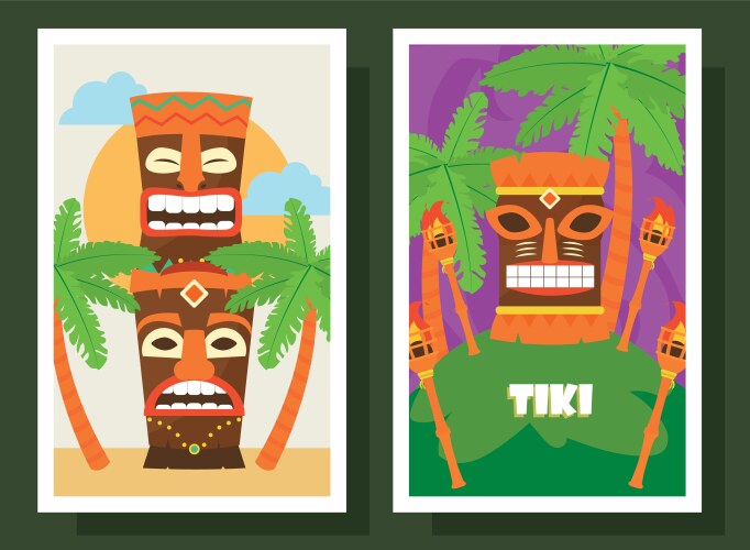 Tiki Palm Tree Vector Images (over 570)