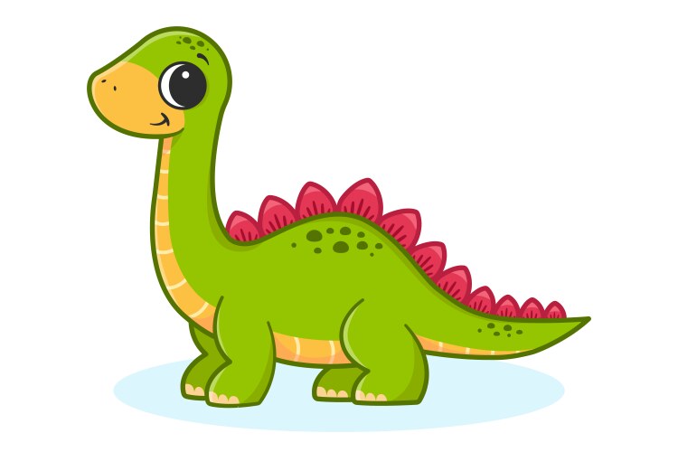 Little cute dinosaur for children Royalty Free Vector Image