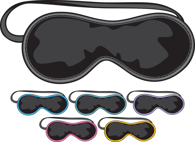 Sleep mask Royalty Free Vector Image - VectorStock