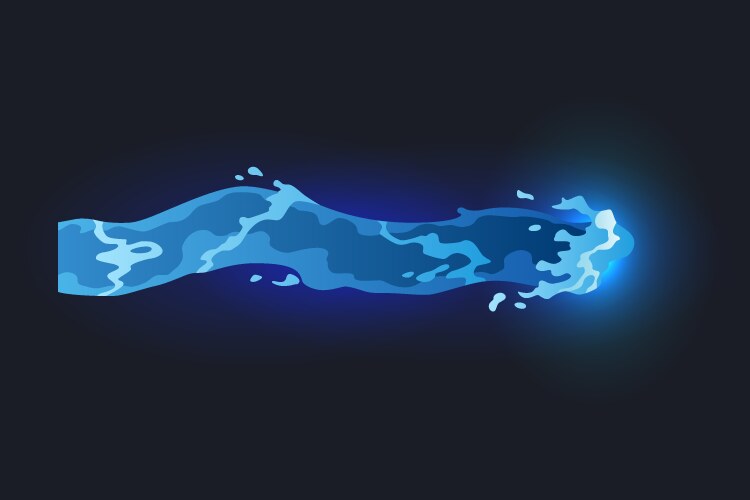 Cartoon laser gun beam alien combat weapon rays Vector Image