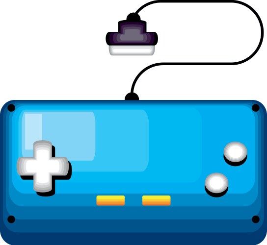 Retro psp game console icon gaming Royalty Free Vector Image