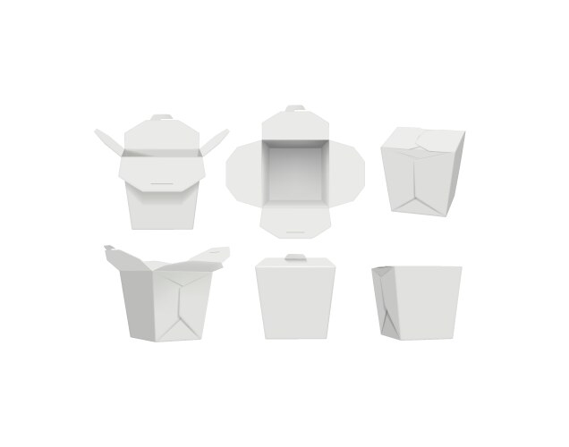 Wok Box Mockup Vector Images (over 110)