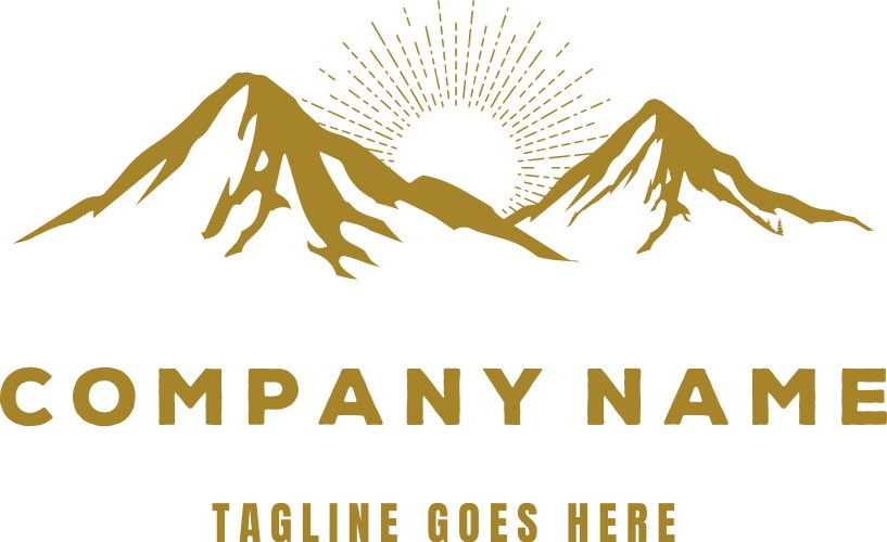 Gold Mountain Logo Vector Images (over 1,700)