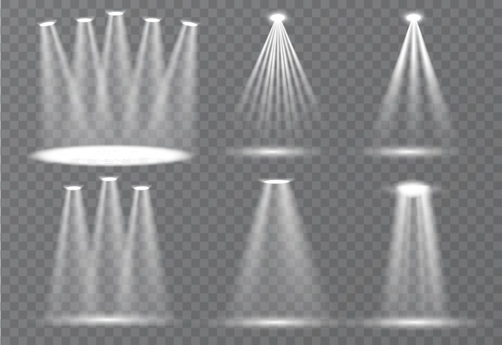 Scene illumination collection transparent effects Vector Image Scene illumination collection transparent effects Vector Image