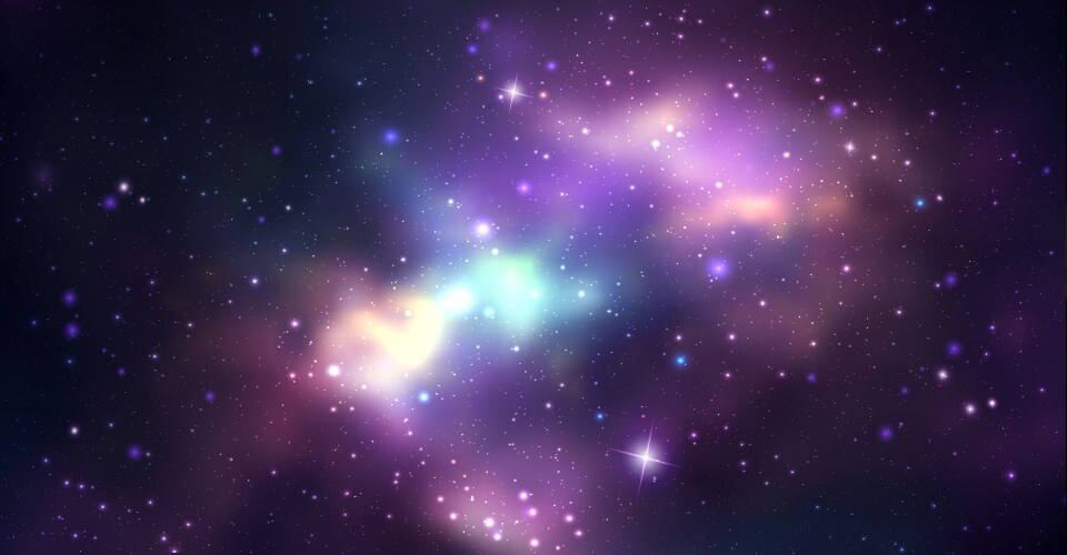 Galaxy template Royalty Free Vector Image - VectorStock