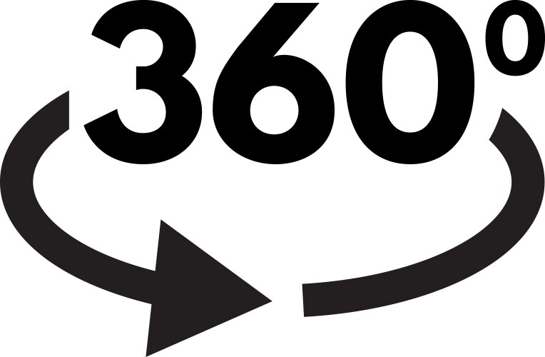 180 degree rotate icon symbol isolated on white Vector Image