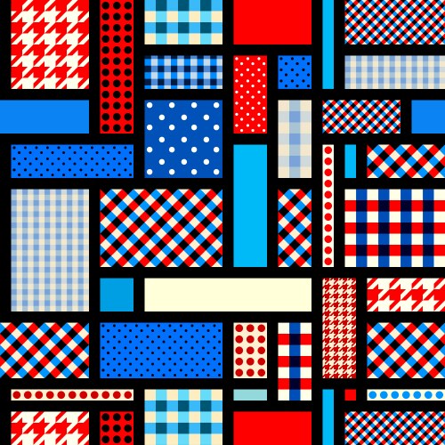 Giraffe patchwork pattern Royalty Free Vector Image