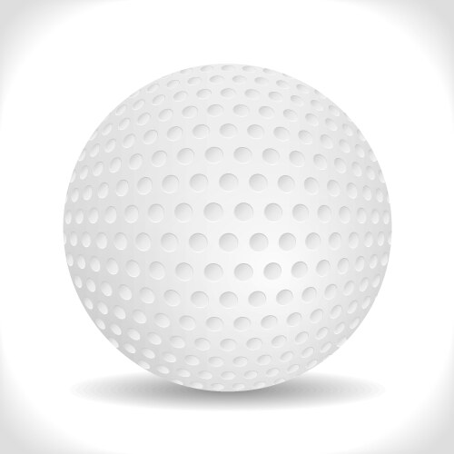 Golf ball in sand pit Royalty Free Vector Image