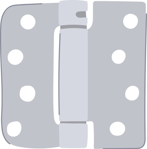Open door hinge cartoon Royalty Free Vector Image