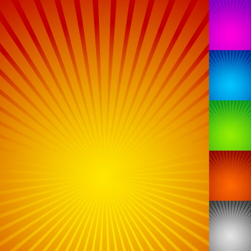 Radiating converging lines rays background known Vector Image