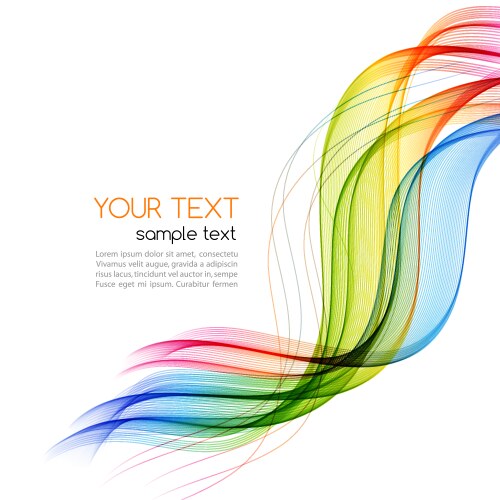 Abstract wave background rainbow waved Royalty Free Vector