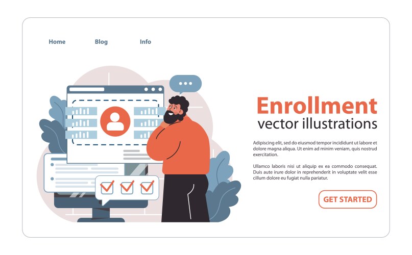 Personal data protection concept flat Royalty Free Vector