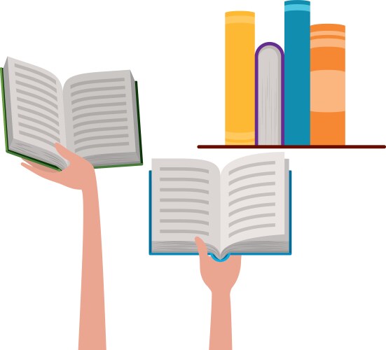 Books pile Royalty Free Vector Image - VectorStock