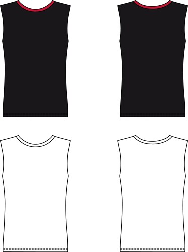 Sleeveless Shirt Mockup Vector Images (over 2,700)