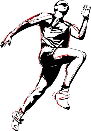 Man Running Sketch Vector Images (over 3,100)