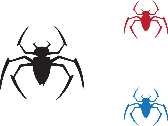 Spider silhouette Royalty Free Vector Image - VectorStock