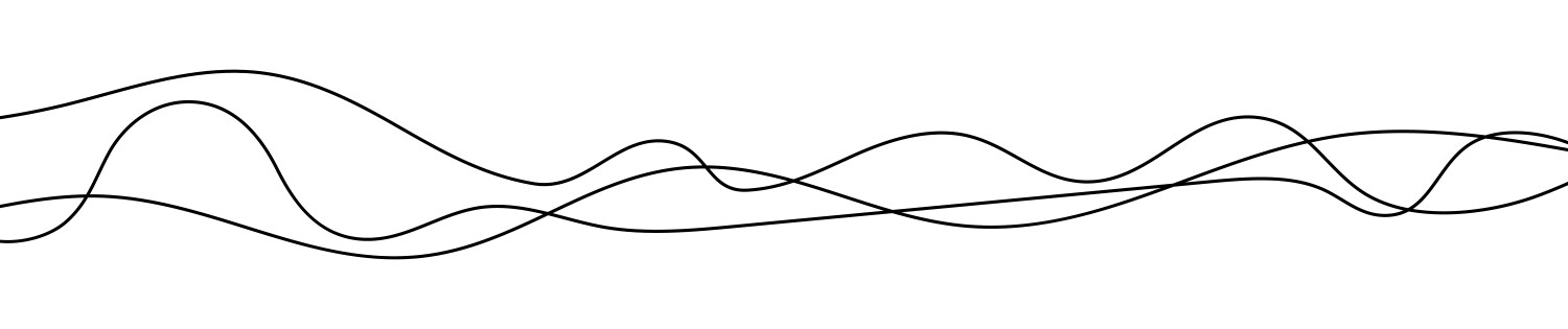 Thin curved wavy lines Royalty Free Vector Image