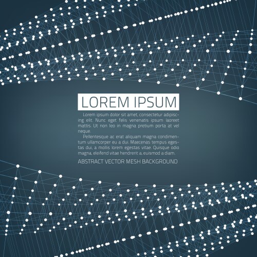 Polygonal wireframe mesh futuristic with rocket Vector Image