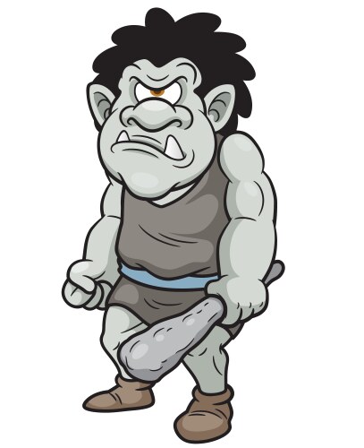 Cartoon giant Royalty Free Vector Image - VectorStock