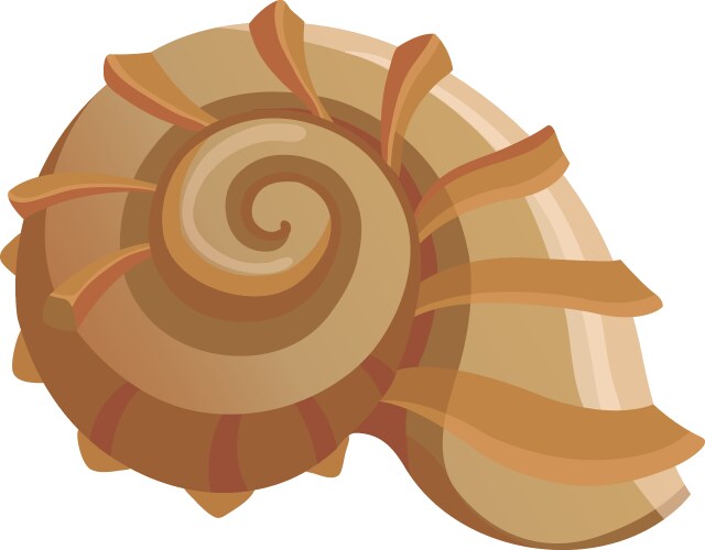 Single shell icon cartoon style Royalty Free Vector Image