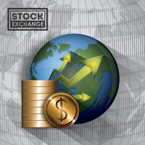 Stock exchange design Royalty Free Vector Image