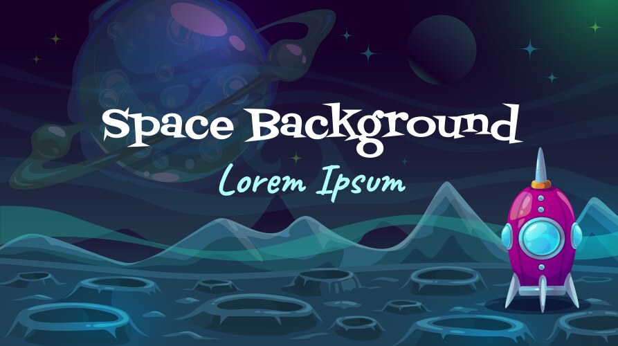 Fantasy alien landscape Royalty Free Vector Image