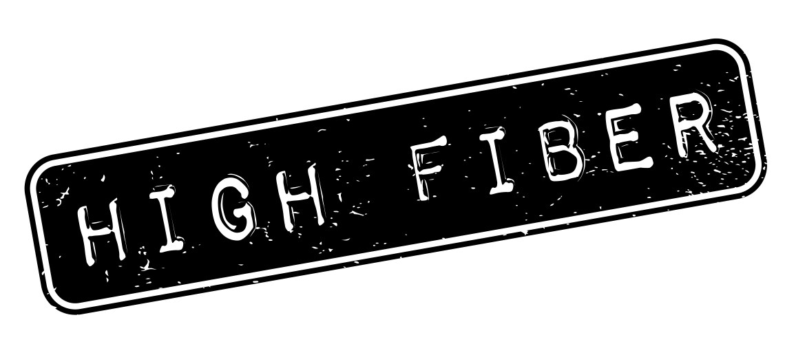 High fiber rubber stamp Royalty Free Vector Image