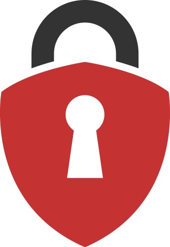 Open padlock icon isolated lock symbol flat Vector Image