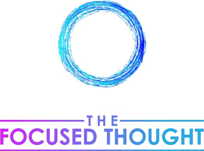 Blue wave circle symbol water flow design element Vector Image