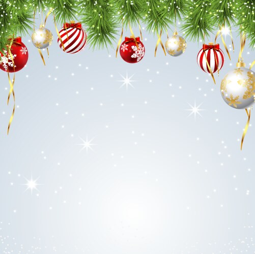 Blue rustic christmas template Royalty Free Vector Image