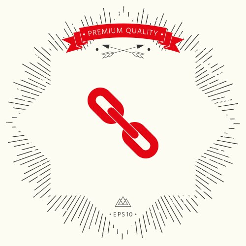 Link chain symbol icon Royalty Free Vector Image