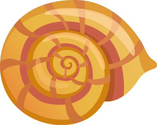 Single shell icon cartoon style Royalty Free Vector Image