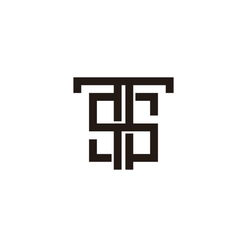 Letter gg square rectangle geometric symbol Vector Image