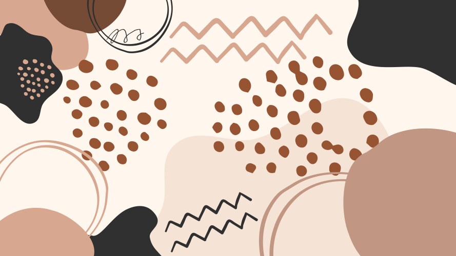 Seamless Pattern Abstract Background With Shapes Vector Image