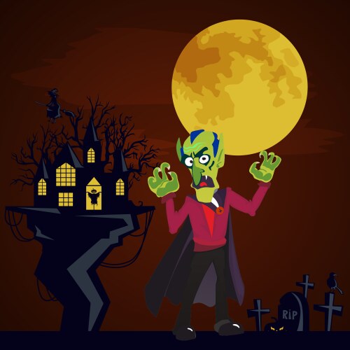 Vampire background Royalty Free Vector Image - VectorStock