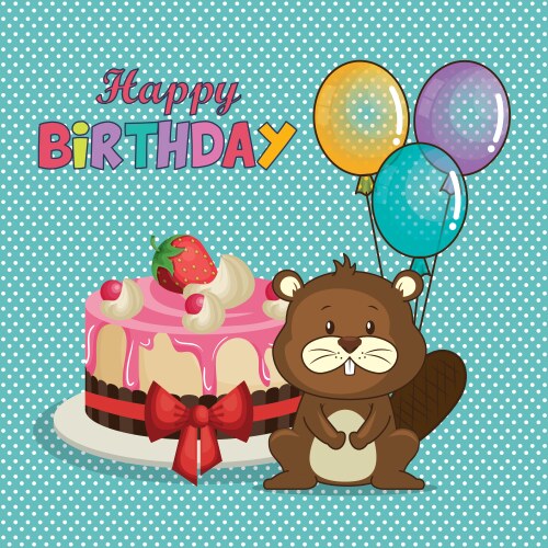 Happy birthday design Royalty Free Vector Image