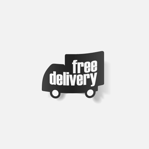 Icons shipments and free delivery Royalty Free Vector Image