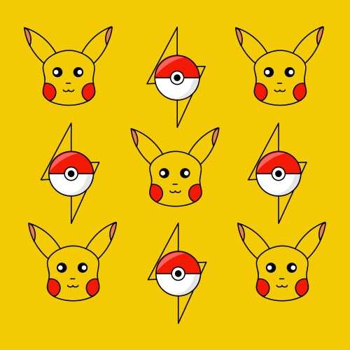 Pokemon Pattern Vector Images (73)